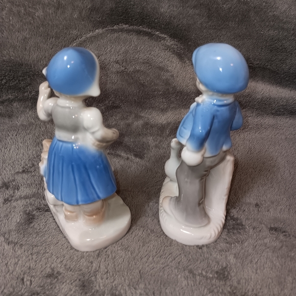 Unique Vintage | Accents | Vintage Lego Fine Porcelain Dutch Boy Girl ...